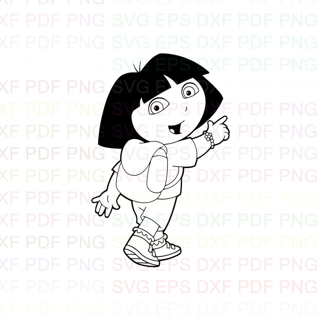 Dora Back to School 2 Dora the Explorer Svg Dxf Eps Pdf Png - Etsy