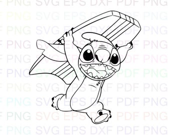 Stitch Surfboard - Etsy
