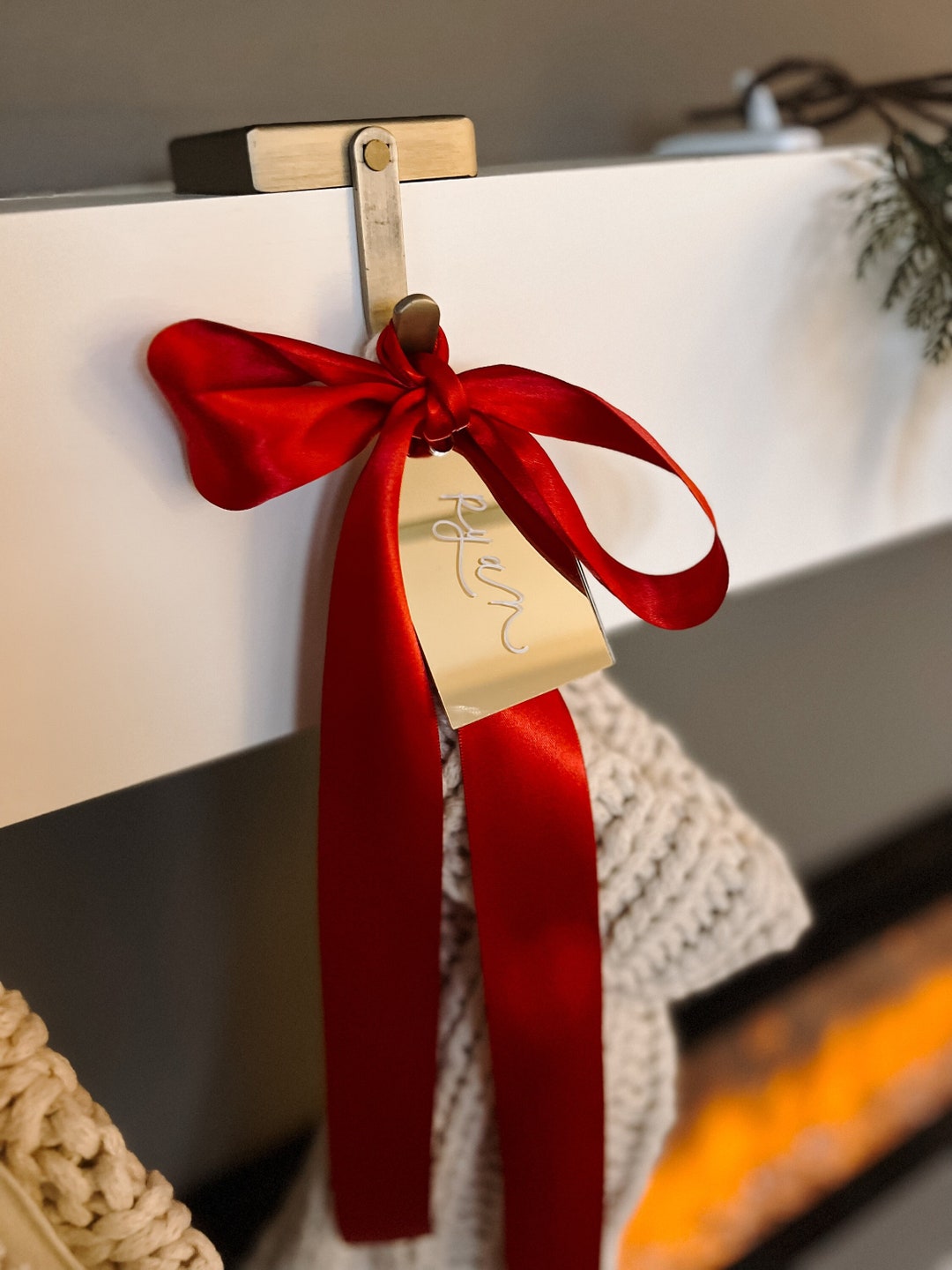 Christmas Stocking Tags Acrylic Stocking Tags Personalized Stocking ...