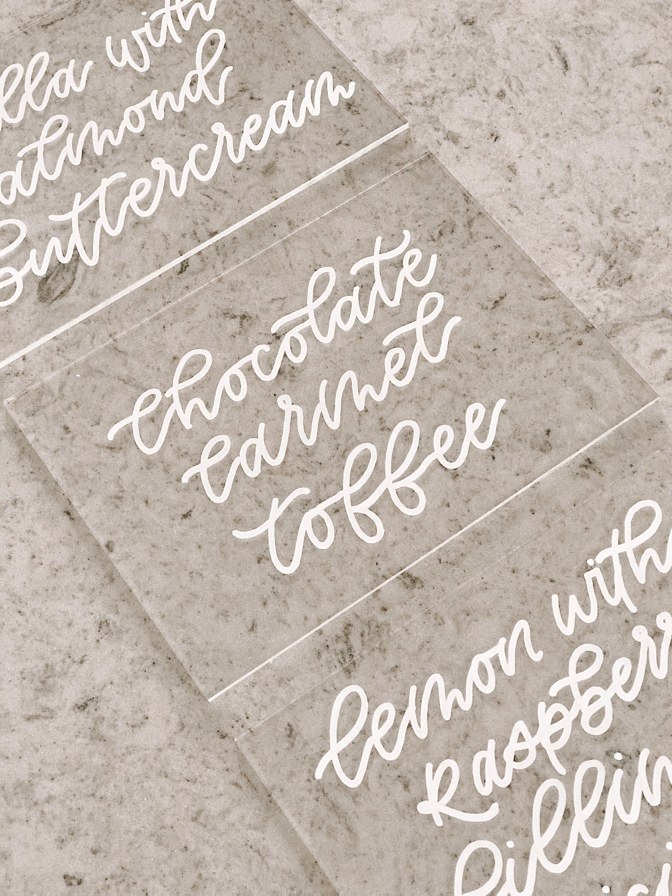 Acrylic Flavor Sign Painted Flavor Sign Acrylic Wedding - Etsy