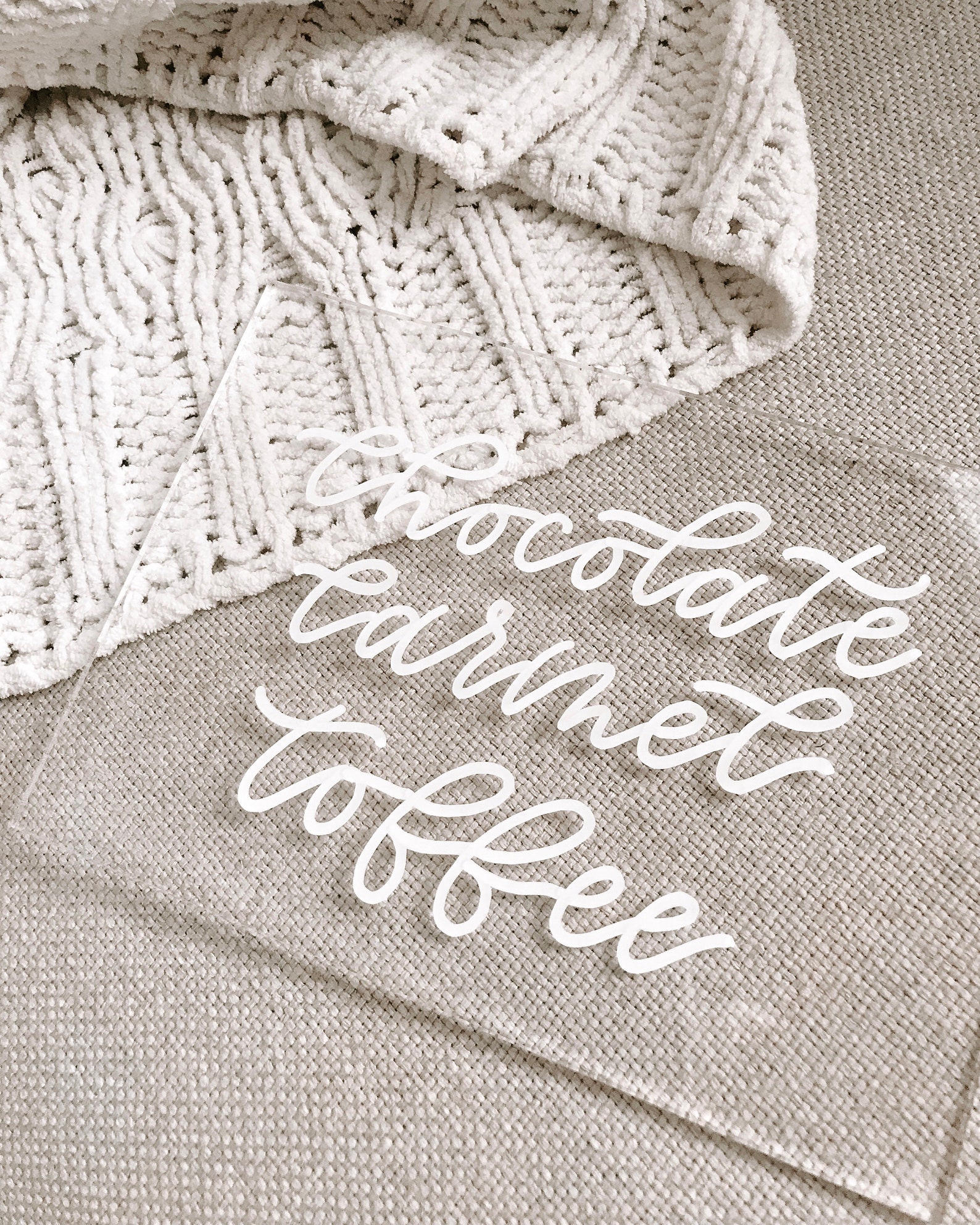 Acrylic Flavor Sign Painted Flavor Sign Acrylic Wedding | Etsy