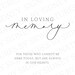 In Loving Memory Wedding Template in Loving Memory Wedding Signs ...