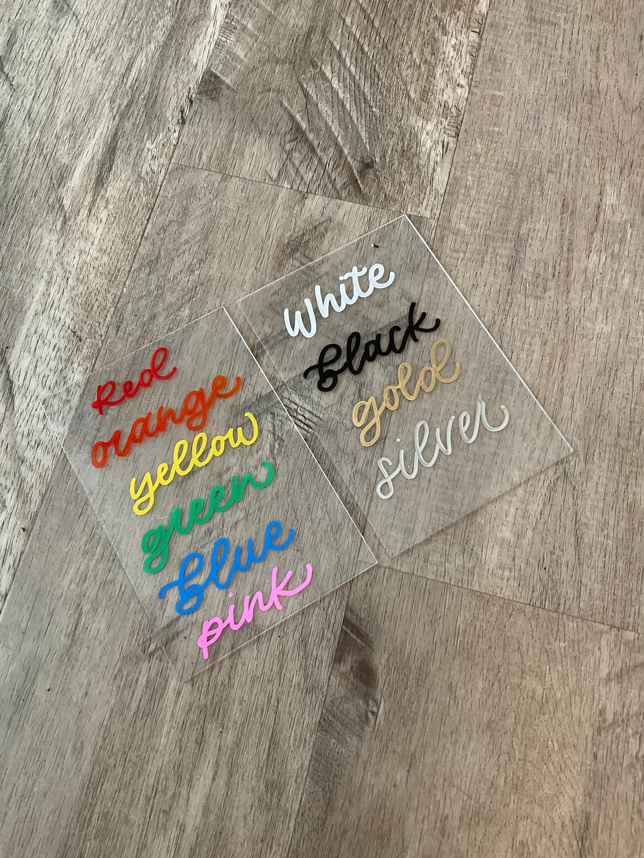 Acrylic Flavor Sign Painted Flavor Sign Acrylic Wedding | Etsy