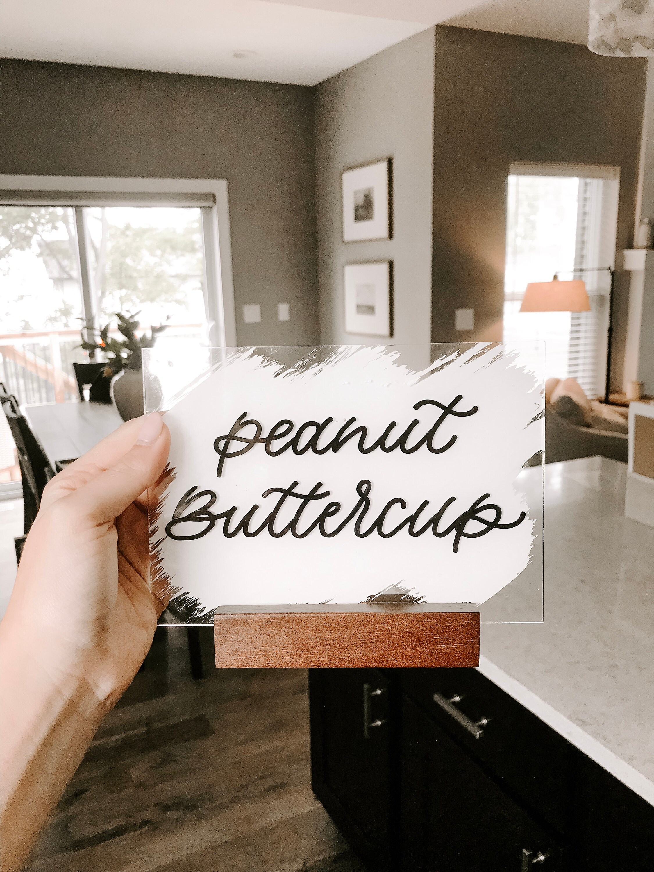 Acrylic Flavor Sign Painted Flavor Sign Acrylic Wedding - Etsy