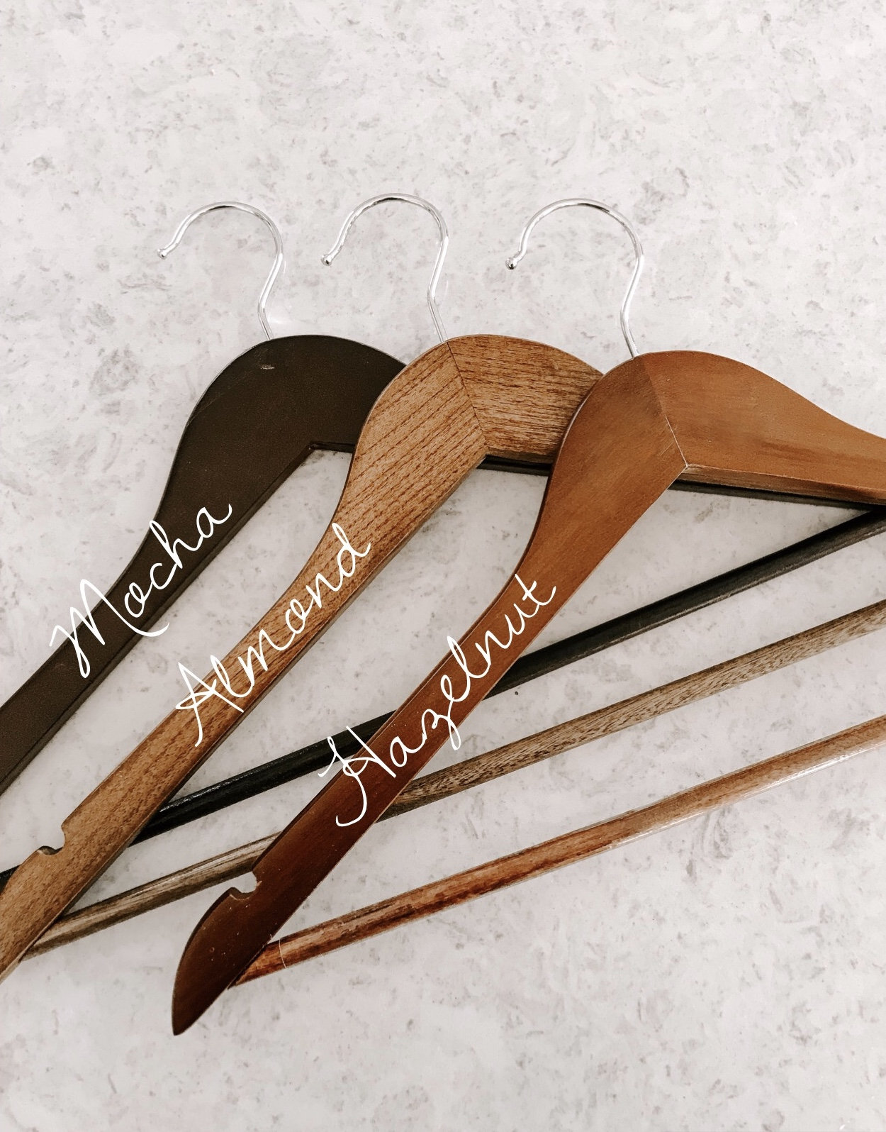 Wedding Party Hangers Wooden Wedding Hangers Bridesmaid - Etsy