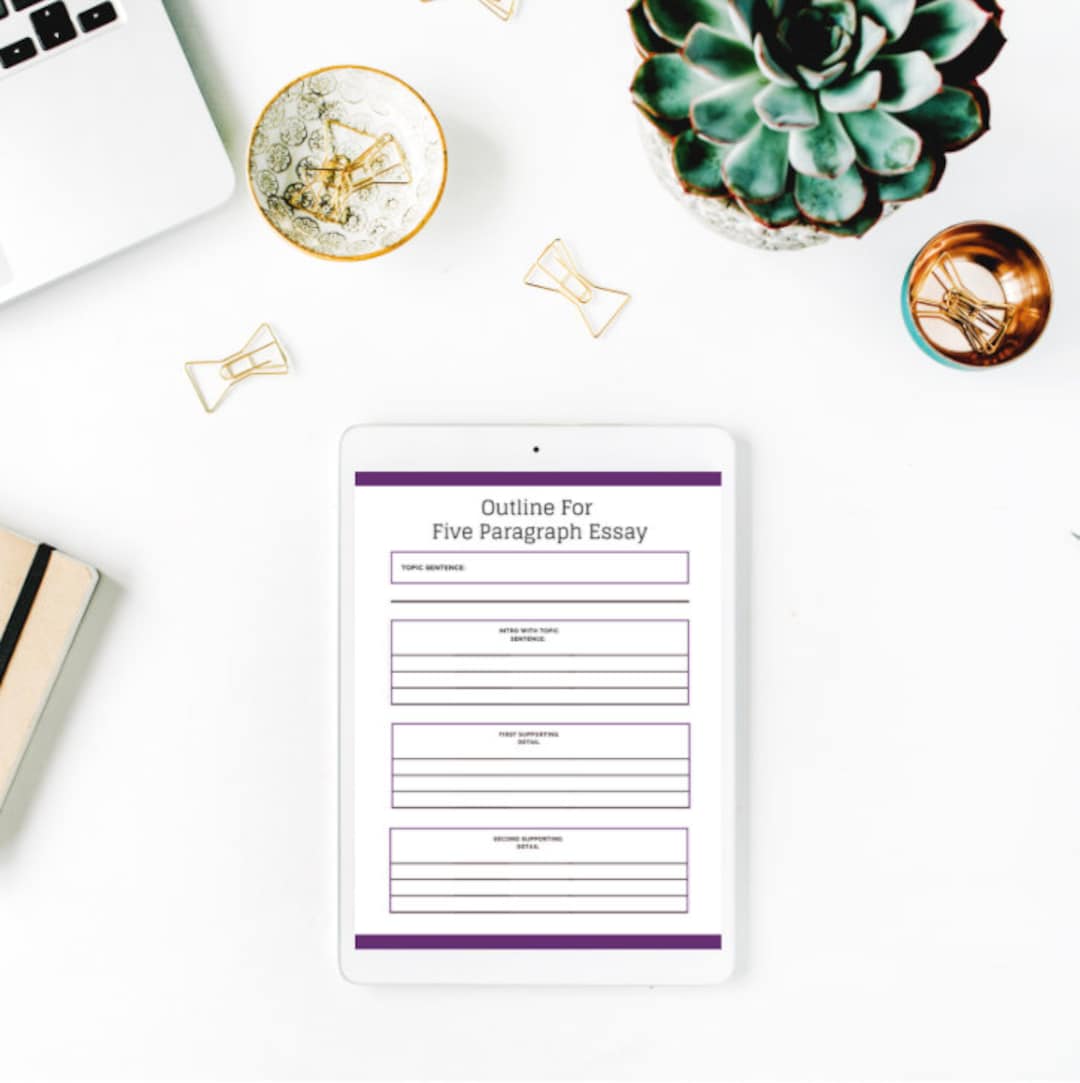 Paragraph Essay Graphic Organizer Printable