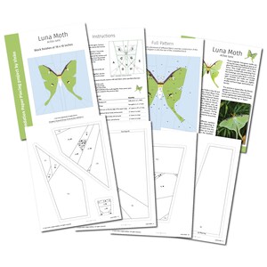 Foundation Paper Pieced Quilt Pattern: Luna Moth - Etsy