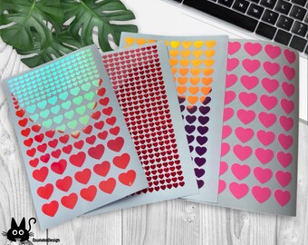 Heart Stickers - Etsy