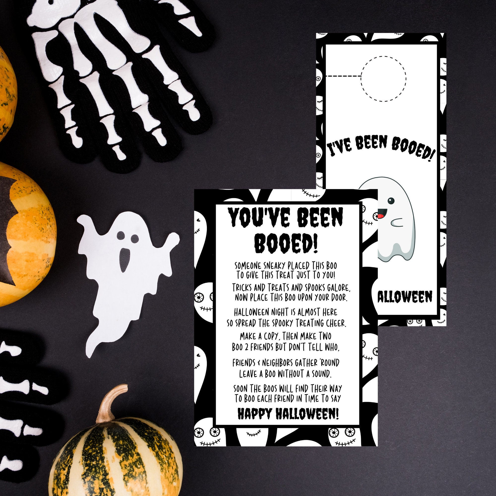 You've Been Booed Printable Boo Basket Printable - Etsy