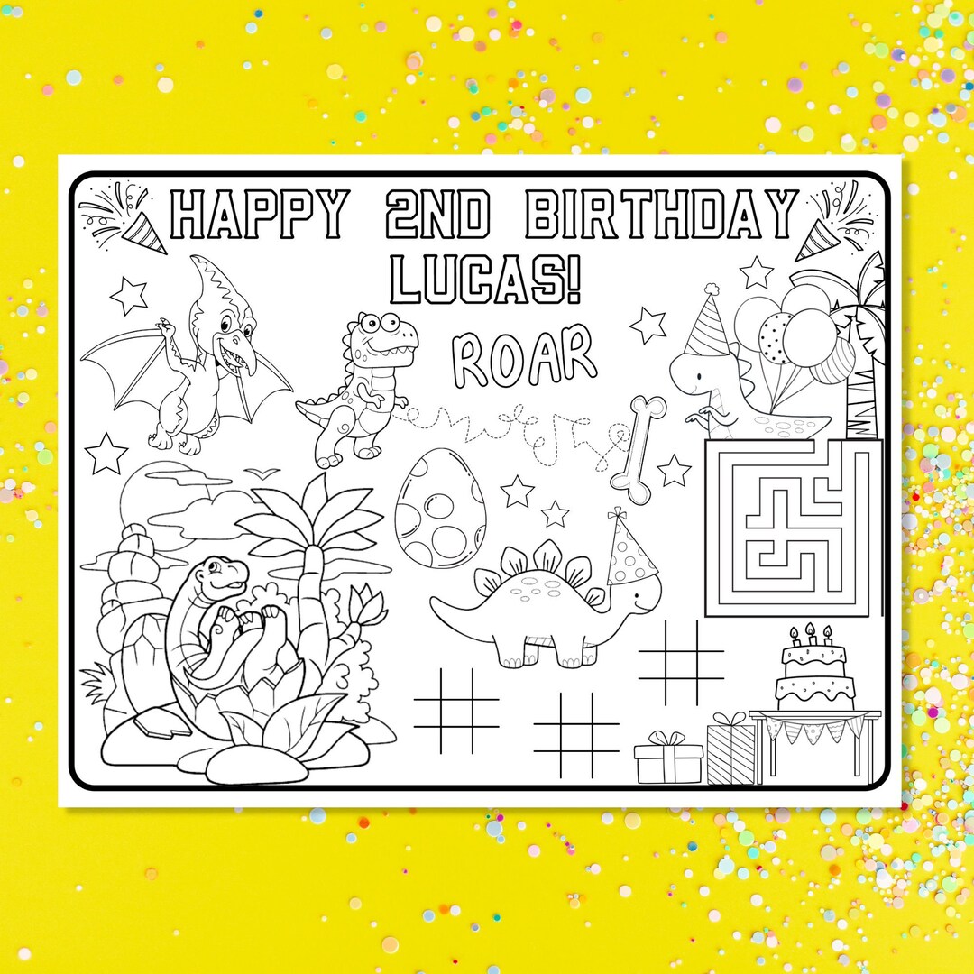 Dinosaur Party Printables, Dinosaur Party Supplies, Custom Birthday ...