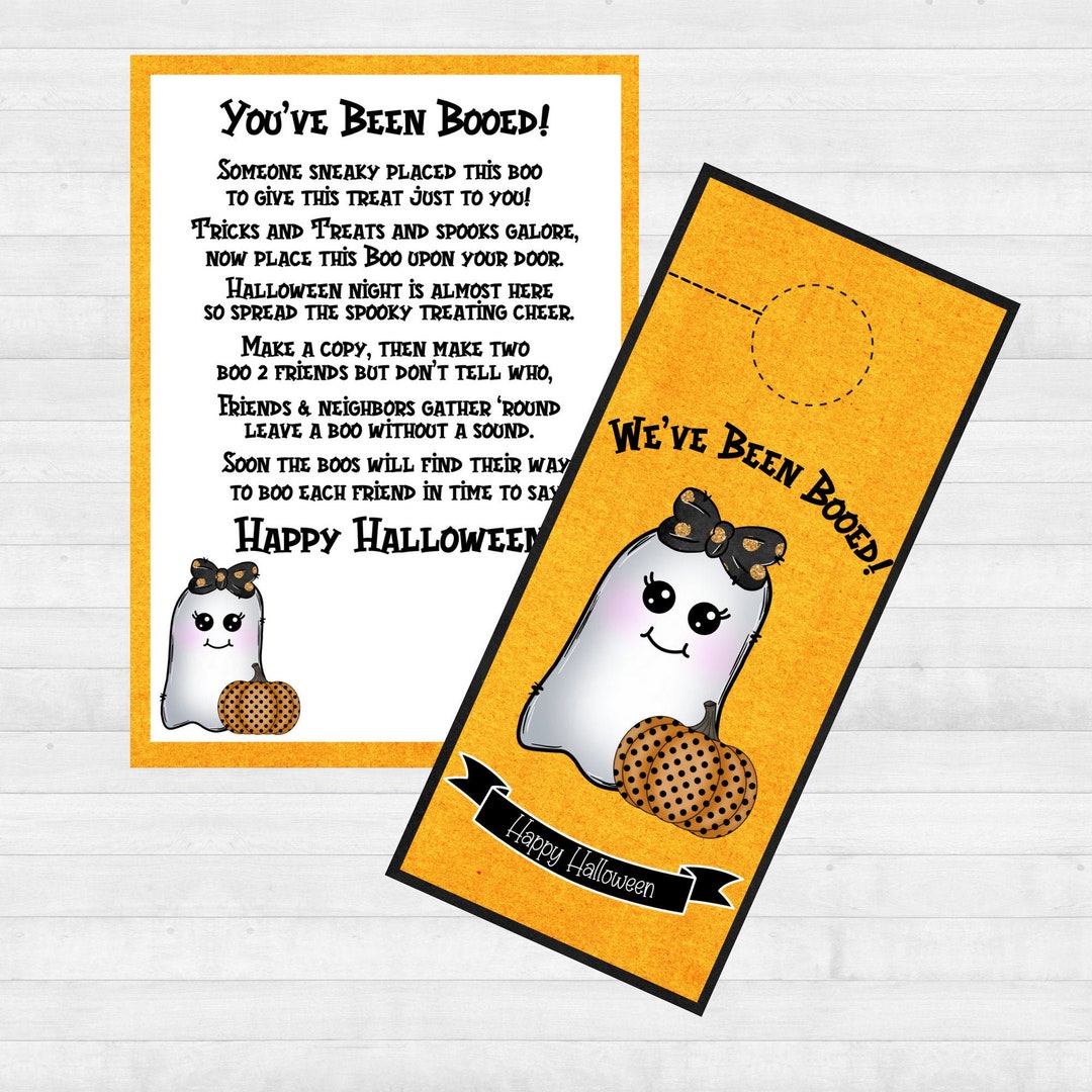 We've Been Booed Door Hanger, Halloween Lover Gift, Halloween Gift ...