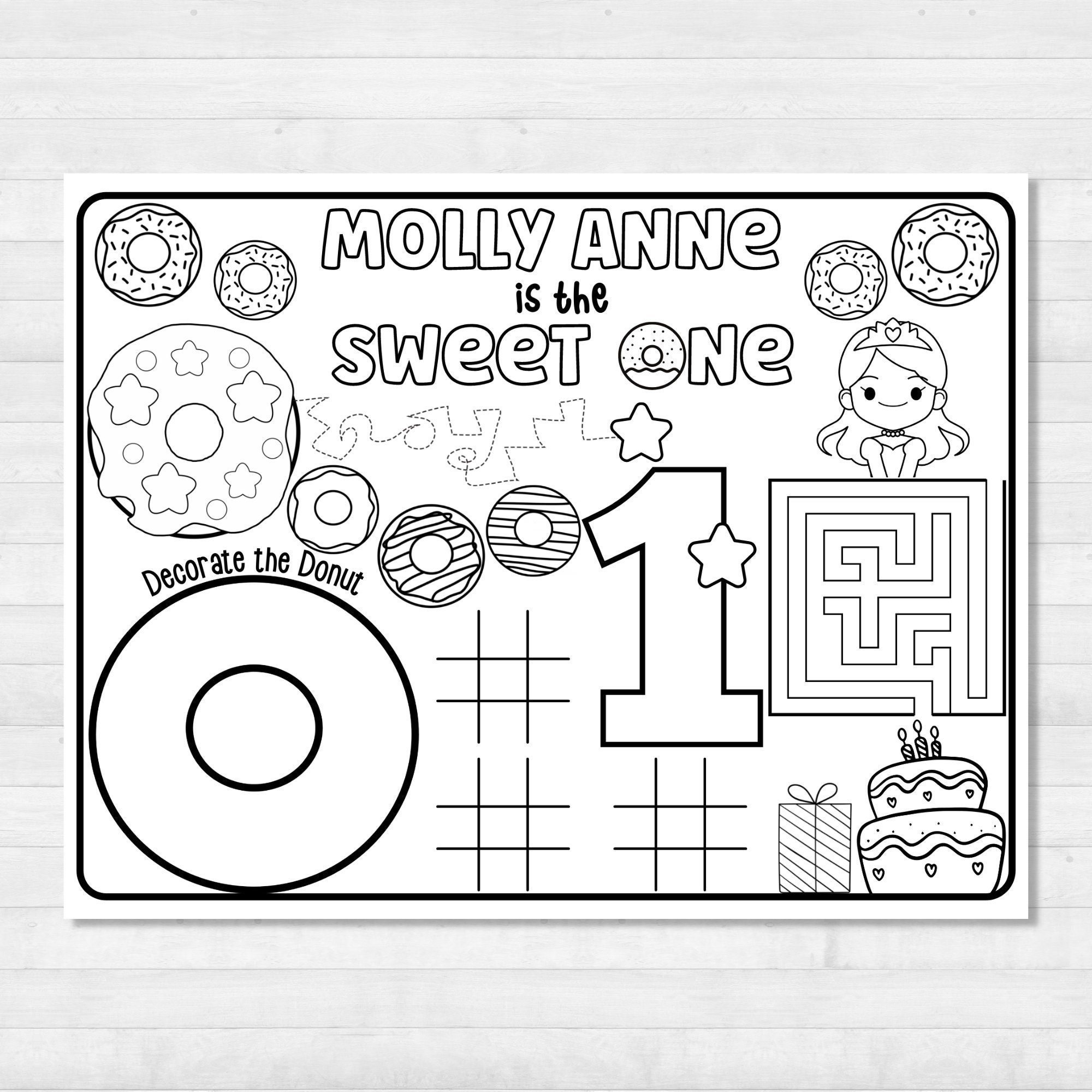 Donut One Birthday, Donut 1st Birthday Decoration, Donut Party Theme ...