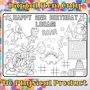 Dinosaur Party Printables, Dinosaur Party Supplies, Custom Birthday ...