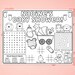 Baby Shower Coloring Pages, Baby Shower Placemats, Printable Activity ...