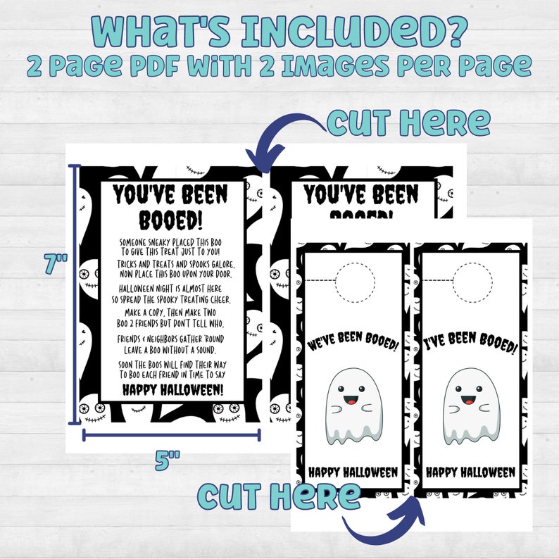 You've Been Booed Printable Boo Basket Printable - Etsy