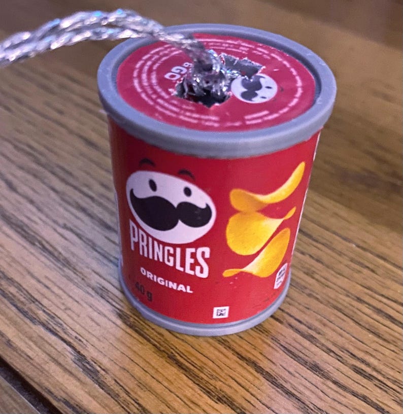 3D Printed Pringles Christmas Tree Bauble: Novelty Gift - Etsy