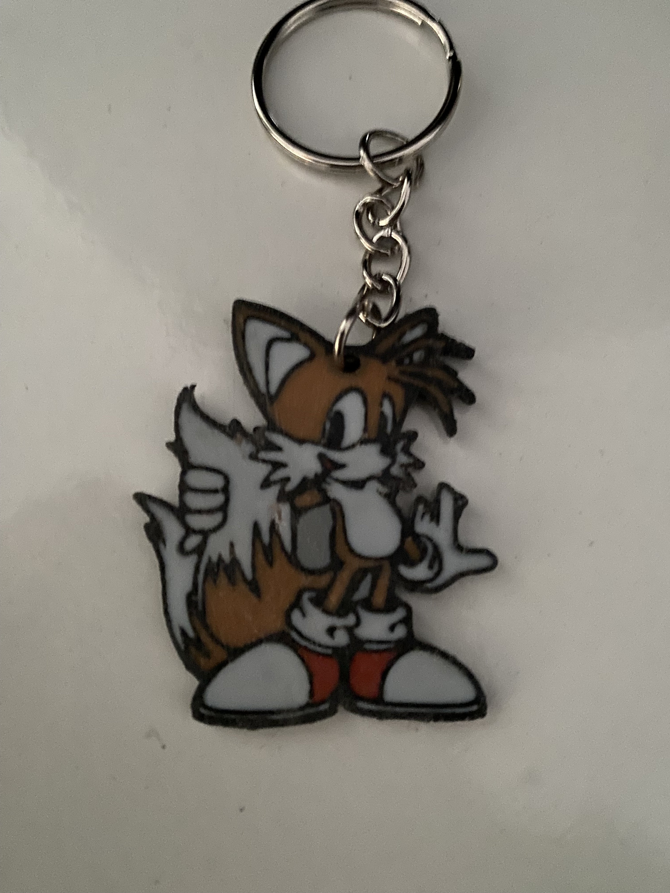 Sonic the Hedgehog and Tails 3D Printed Keyring, Unique Handmade ...