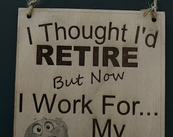 Retirement Plaque - Etsy UK
