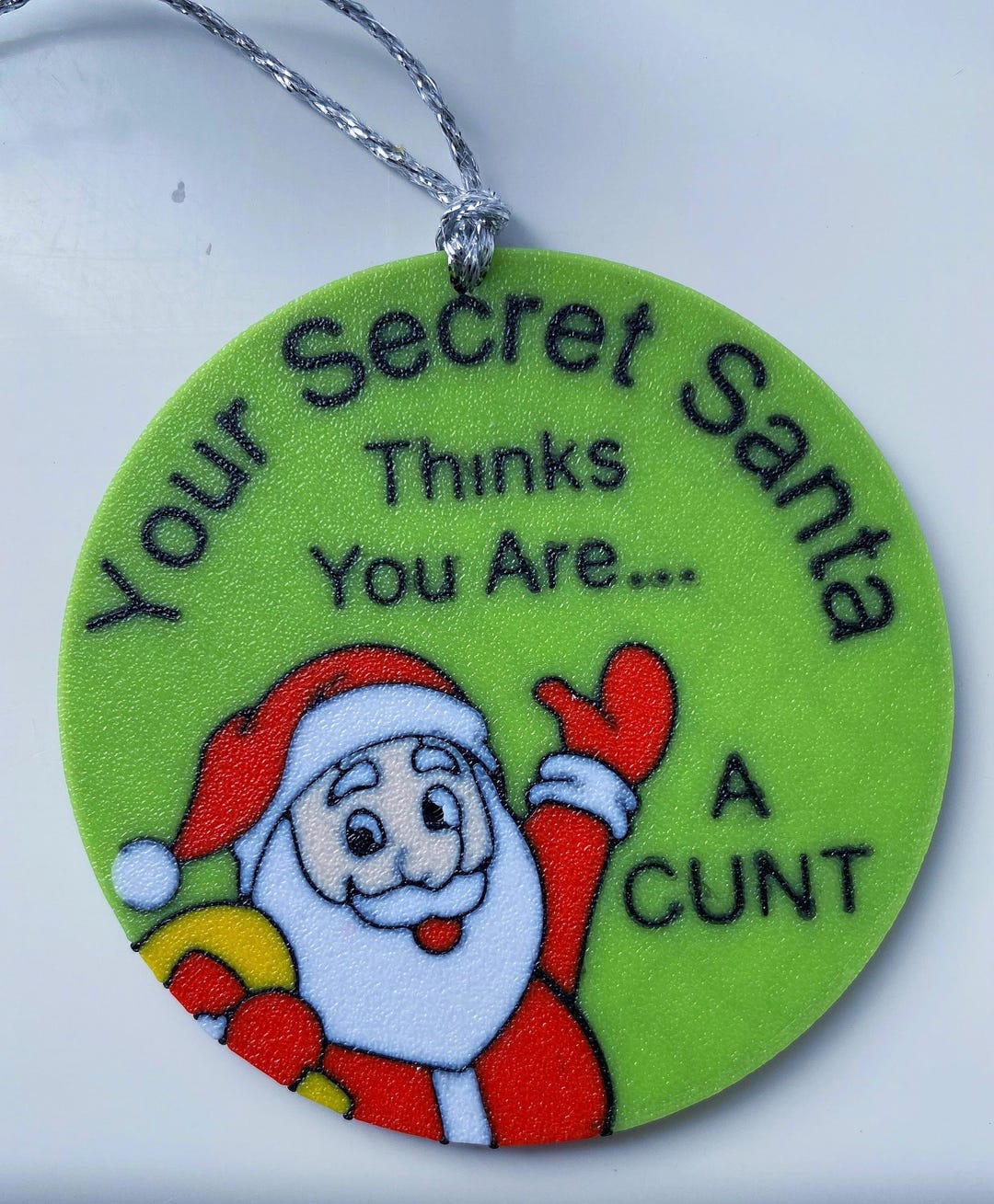 Rude Secret Santa Gift: Offensive Humor Ornament - Etsy