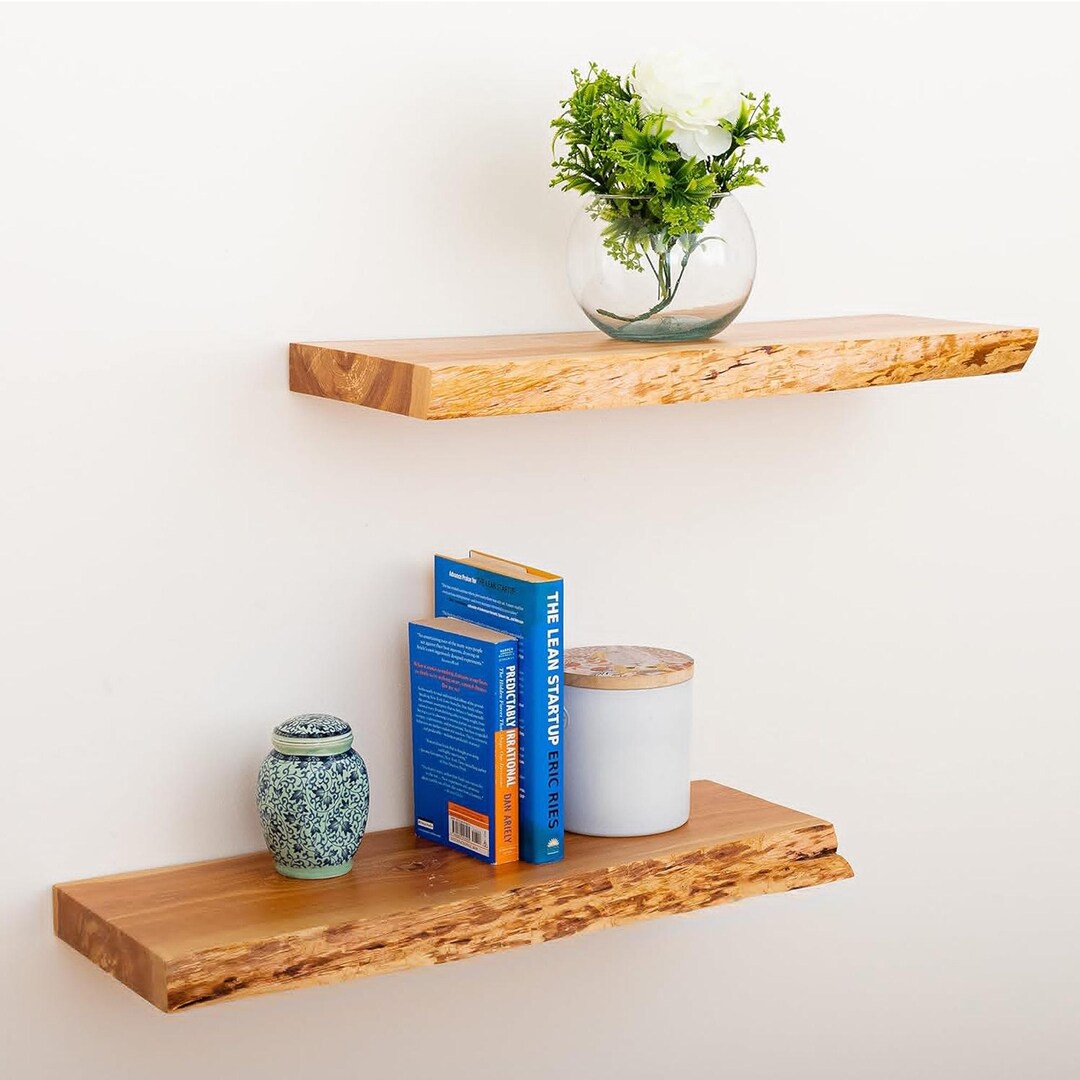 Floating Shelf With Hidden Bracket Wall-mounted Hand-crafted for Home ...