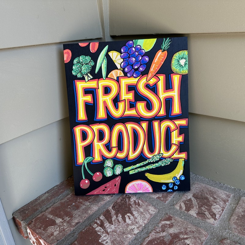 Farmers Market Chalkboard - Etsy