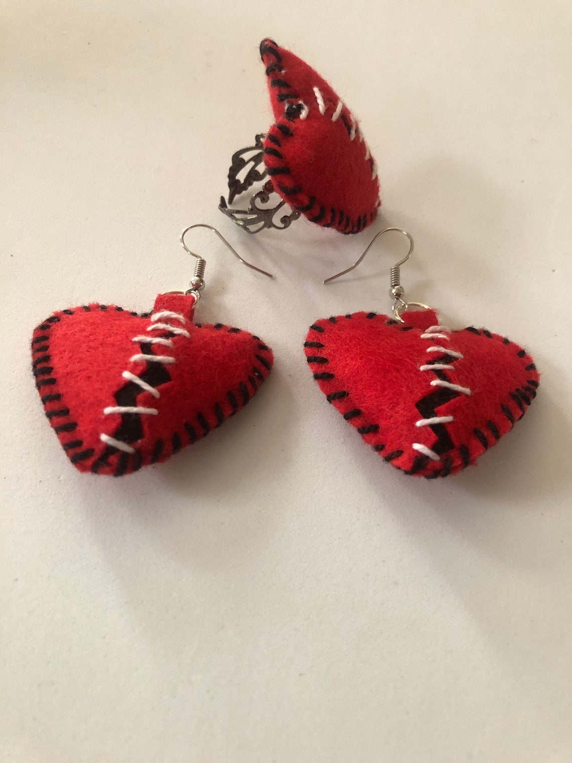 Stitched up Heart Set - Etsy