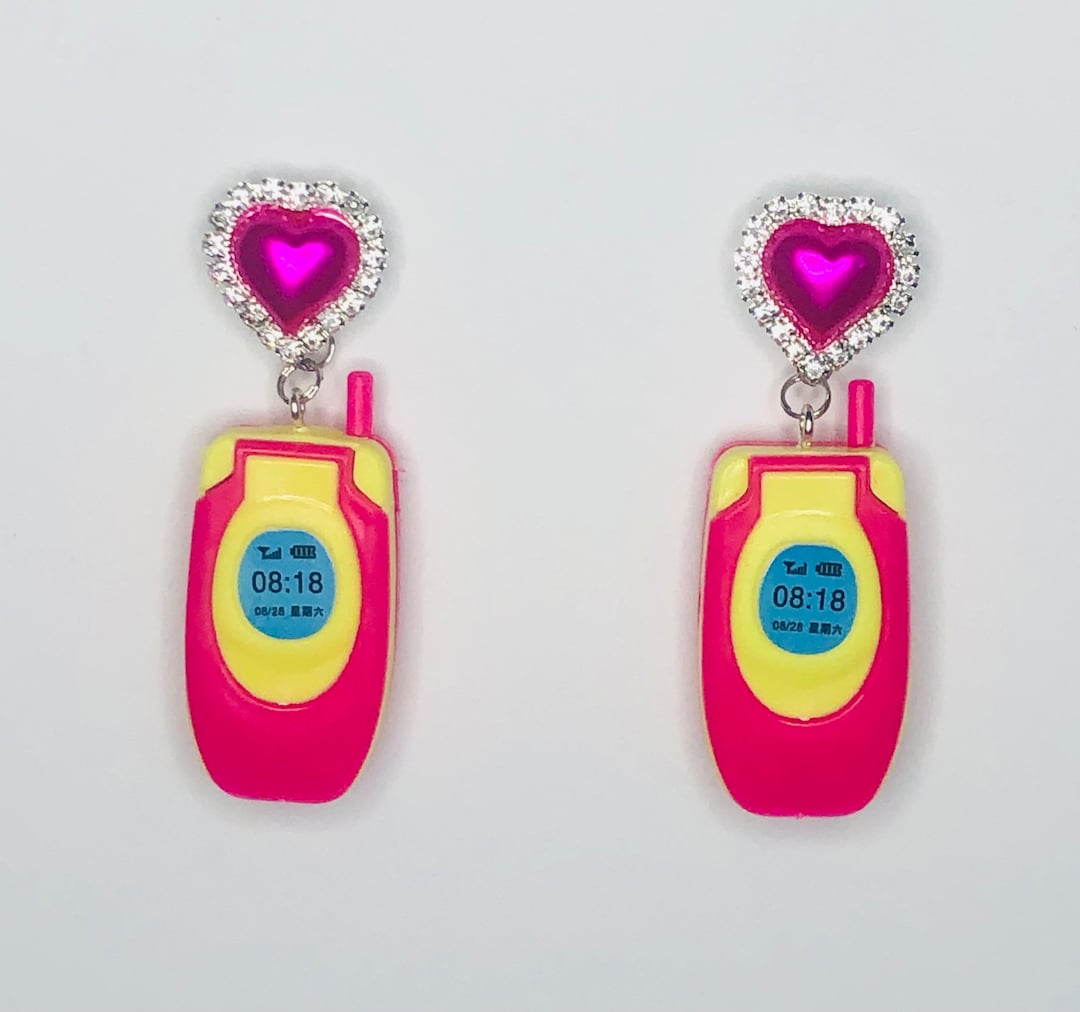 Y2K Flip Phone Earrings - Etsy