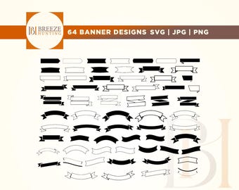 Banner Svg Bundle, Banner Clipart, Banner Png, Banner Vector, Banner ...