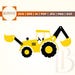 Excavator Svg, Construction Svg, Shirt Design Svg, Files, for ...