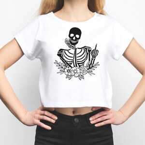Floral Skeleton Middle Finger Svg, Human Skeleton Svg, Middle Finger ...