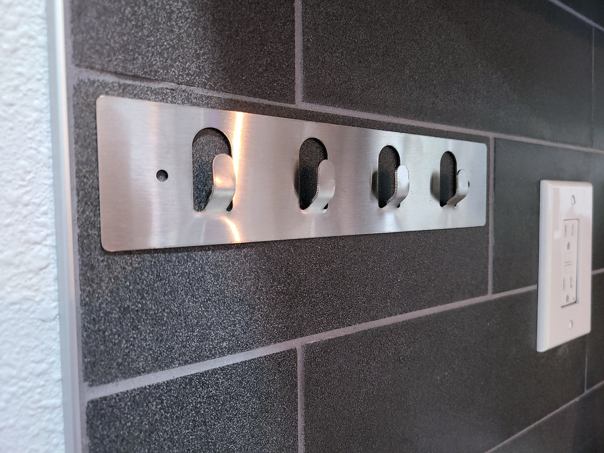 Stainless Steel Key Holder - Key Holder for Wall - Key Hook - Key ...