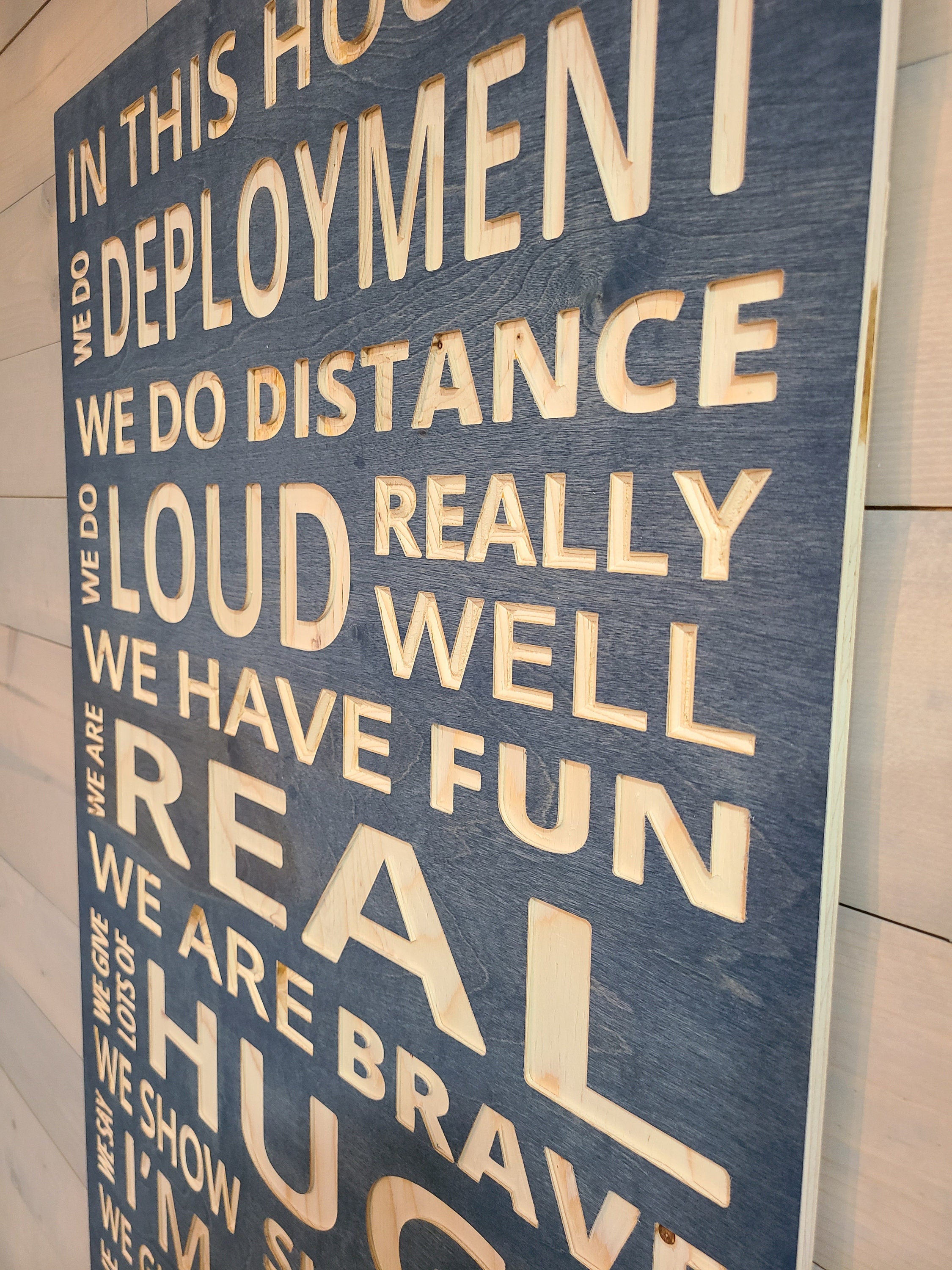 Personalized Military Family Engraved Wood Sign | Choose Theme and ...
