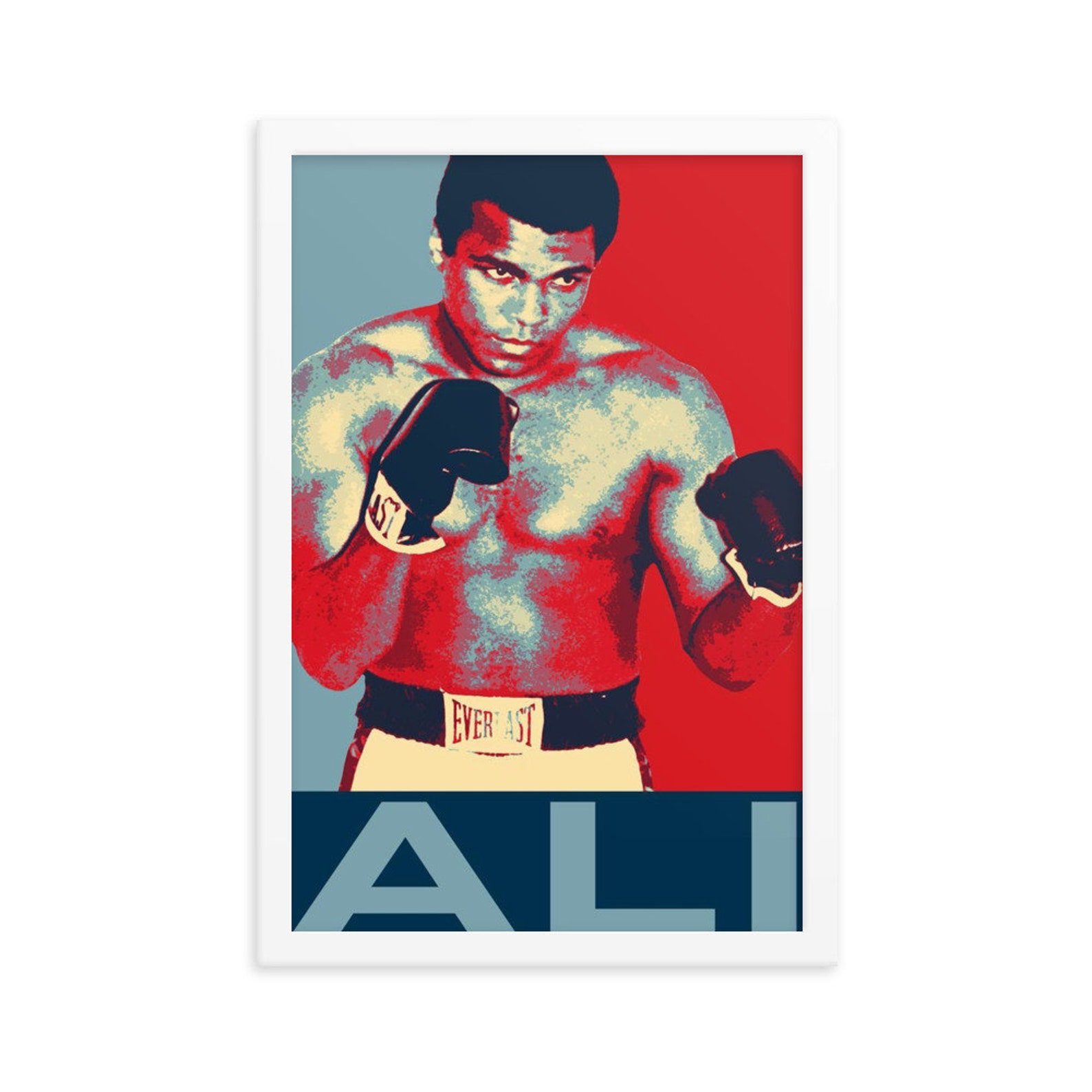 Muhammad Ali Poster Framed Print Muhammed Ali Poster Retro - Etsy