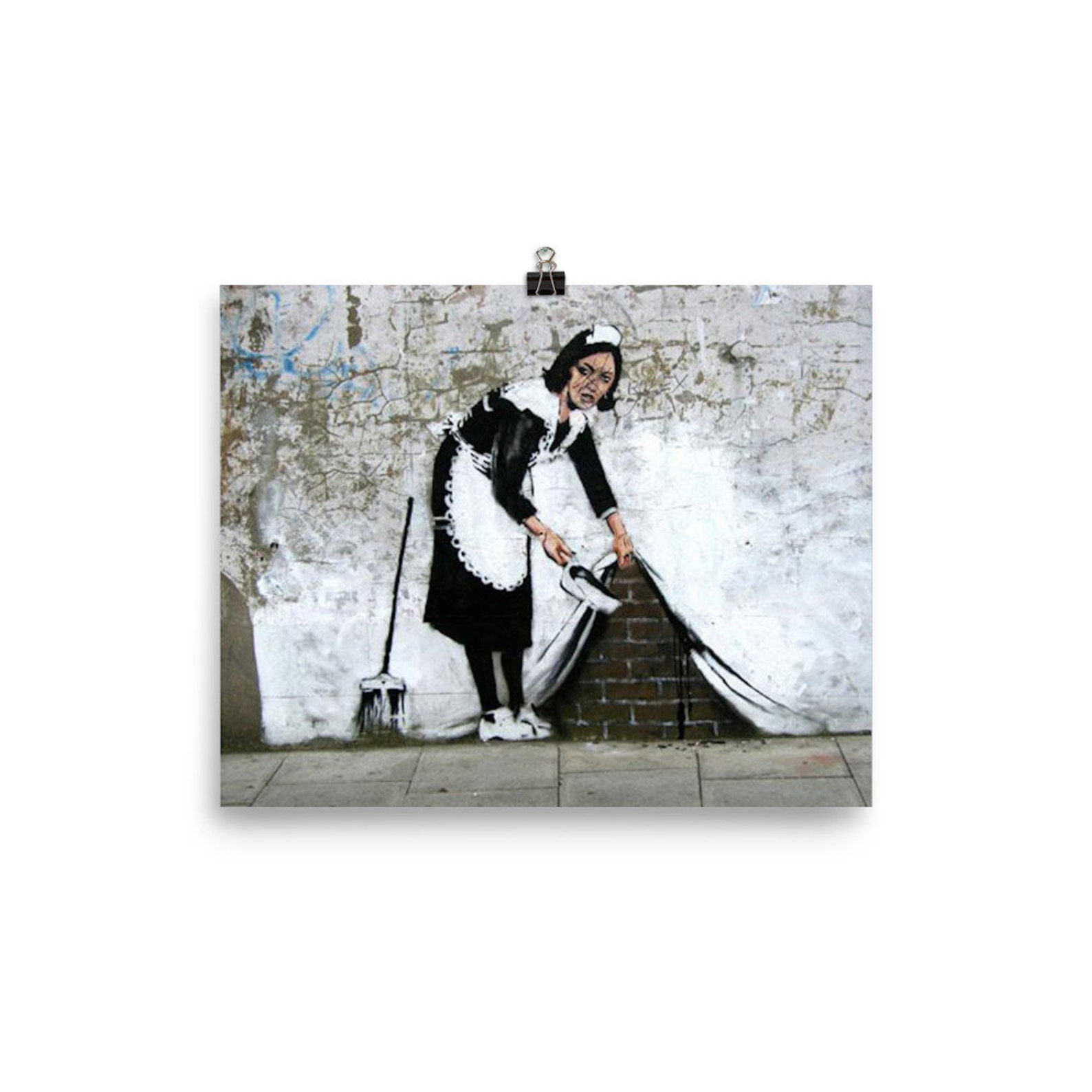 Banksy Poster Print Sweep It Under the Carpet Banksy - Etsy