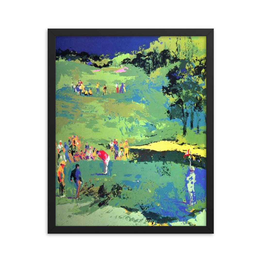 Leroy Neiman Print, Framed Poster, Golf Poster Gift for Men, Wall Art ...