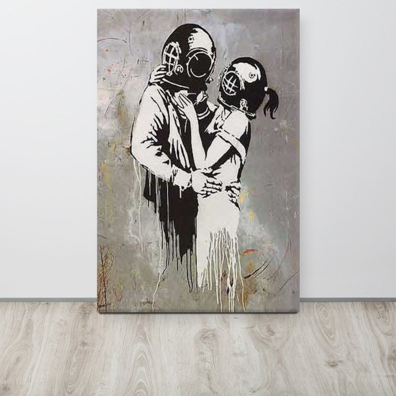 Banksy Think Tank Blur Álbum Cover Canvas Print Banksy Diver - Etsy España
