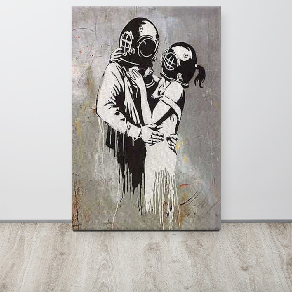 Banksy Think Tank Blur Álbum Cover Canvas Print Banksy Diver - Etsy España