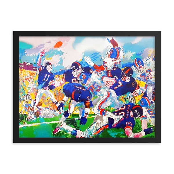 Leroy Neiman Football - Etsy Canada
