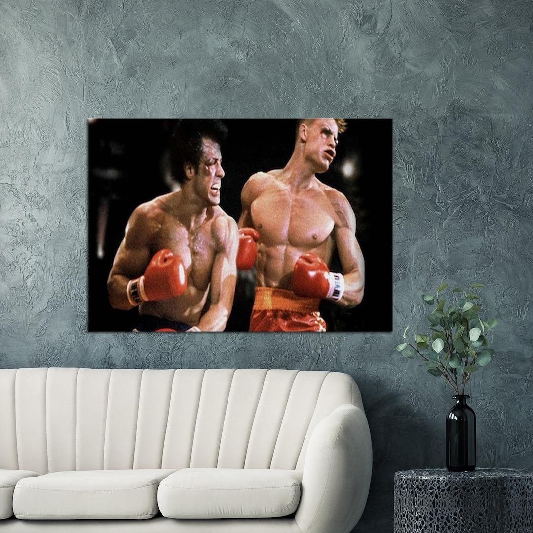 Rocky Balboa Leinwand Rocky IV Movie Poster Rocky vs Ivan Draco Boxing ...