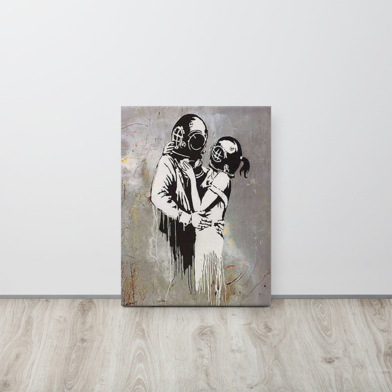 Banksy Think Tank Blur Álbum Cover Canvas Print Banksy Diver - Etsy España