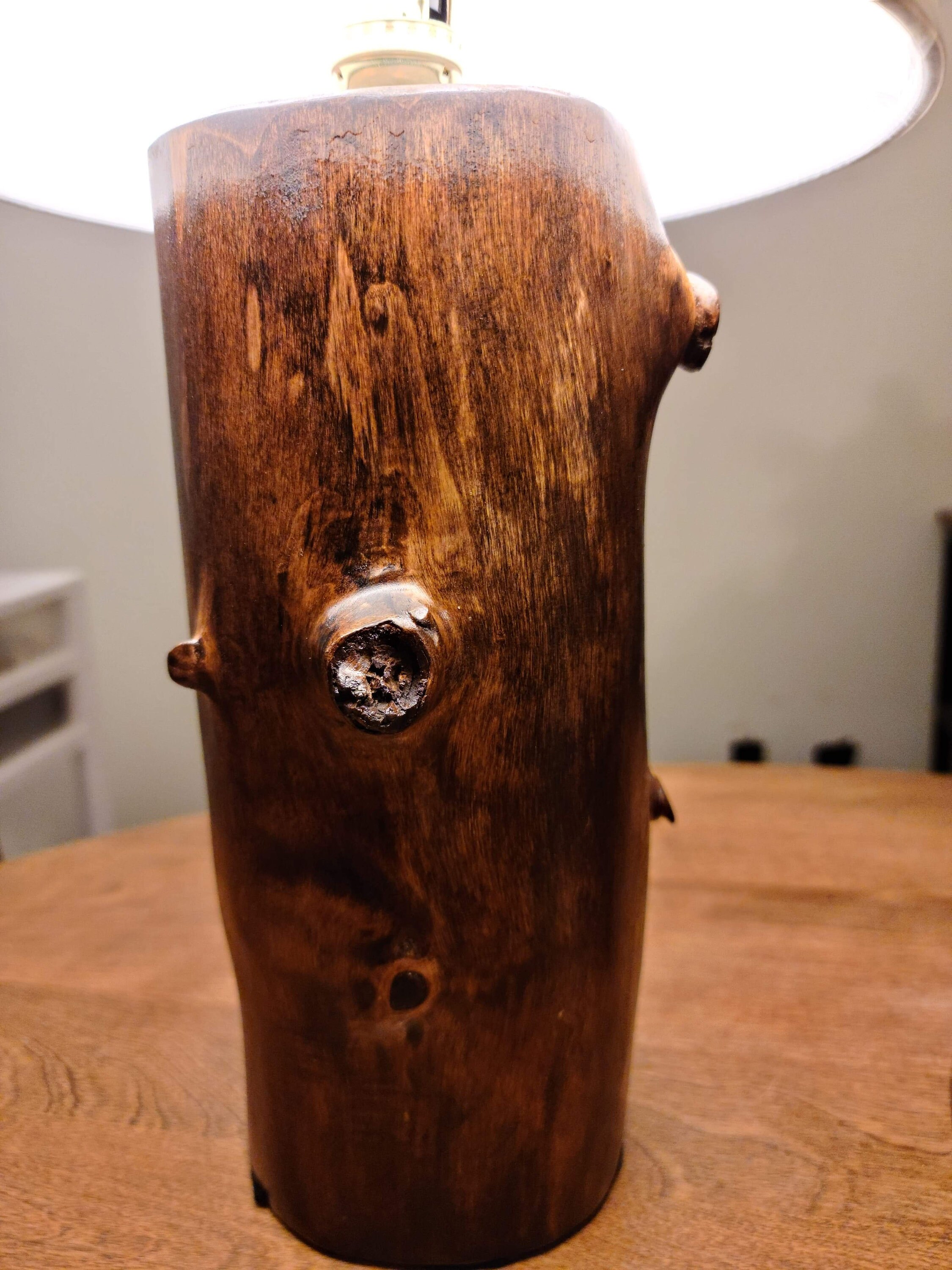 Log Table Lamps - Etsy