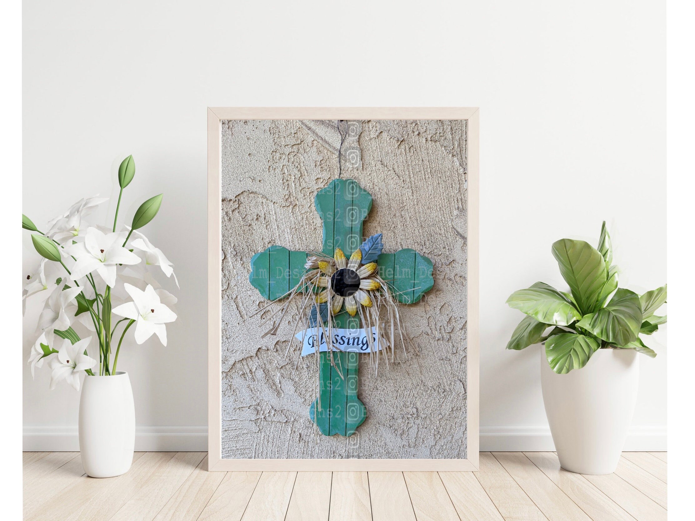 Blessings Cross Digital Download Print - Etsy