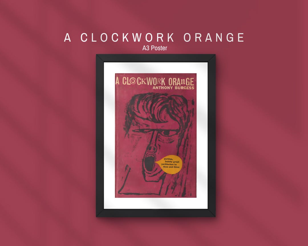 A Clockwork Orange A3 Poster – Original Book Cover Art - Etsy
