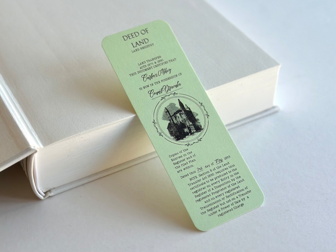 Count Dracula Horror Bookmark, Vintage Vampire Bookmarks, Gothic Gift ...