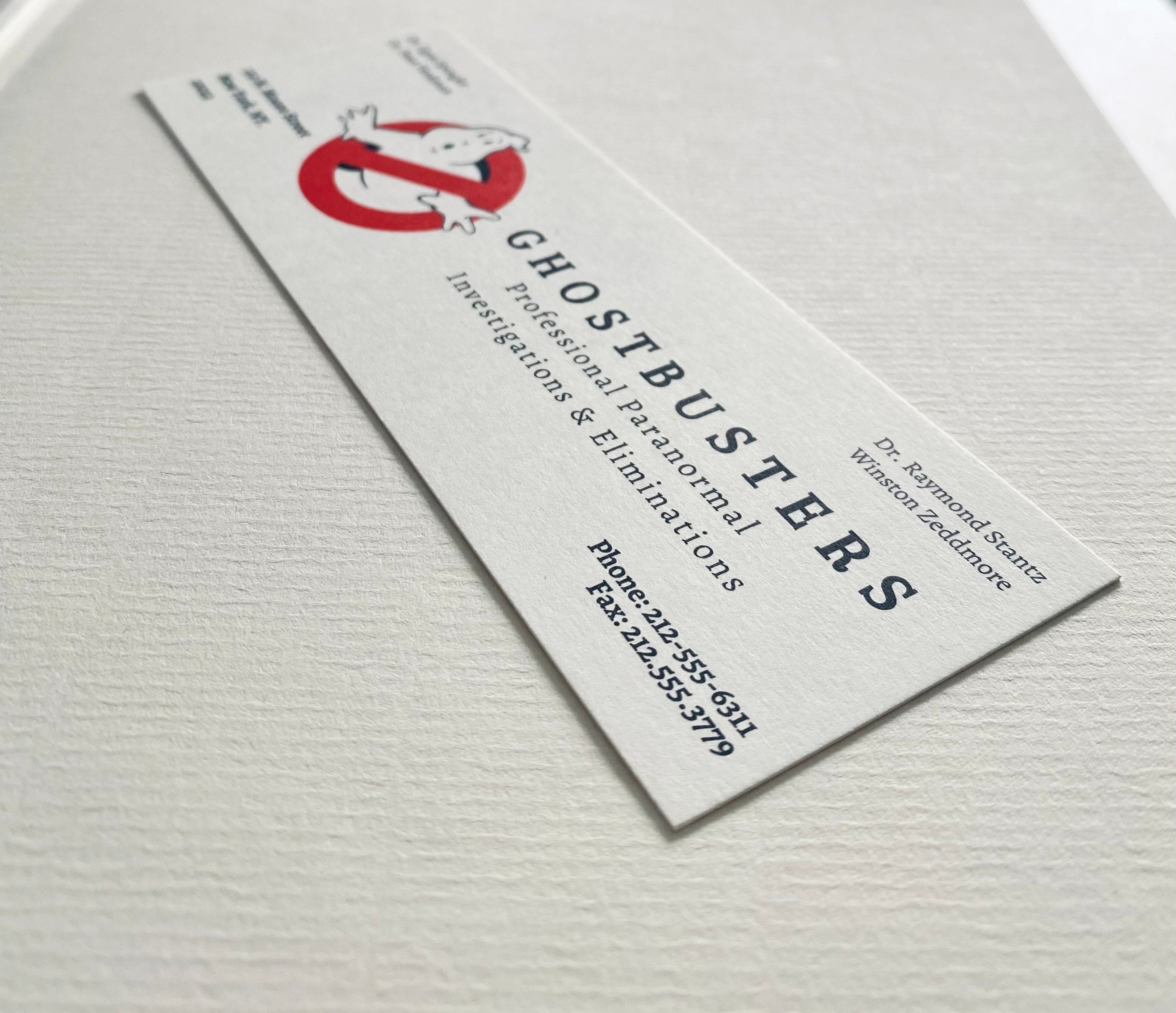 Ghostbusters Bookmark Movie Prop Pop Culture Gifts 80s - Etsy UK