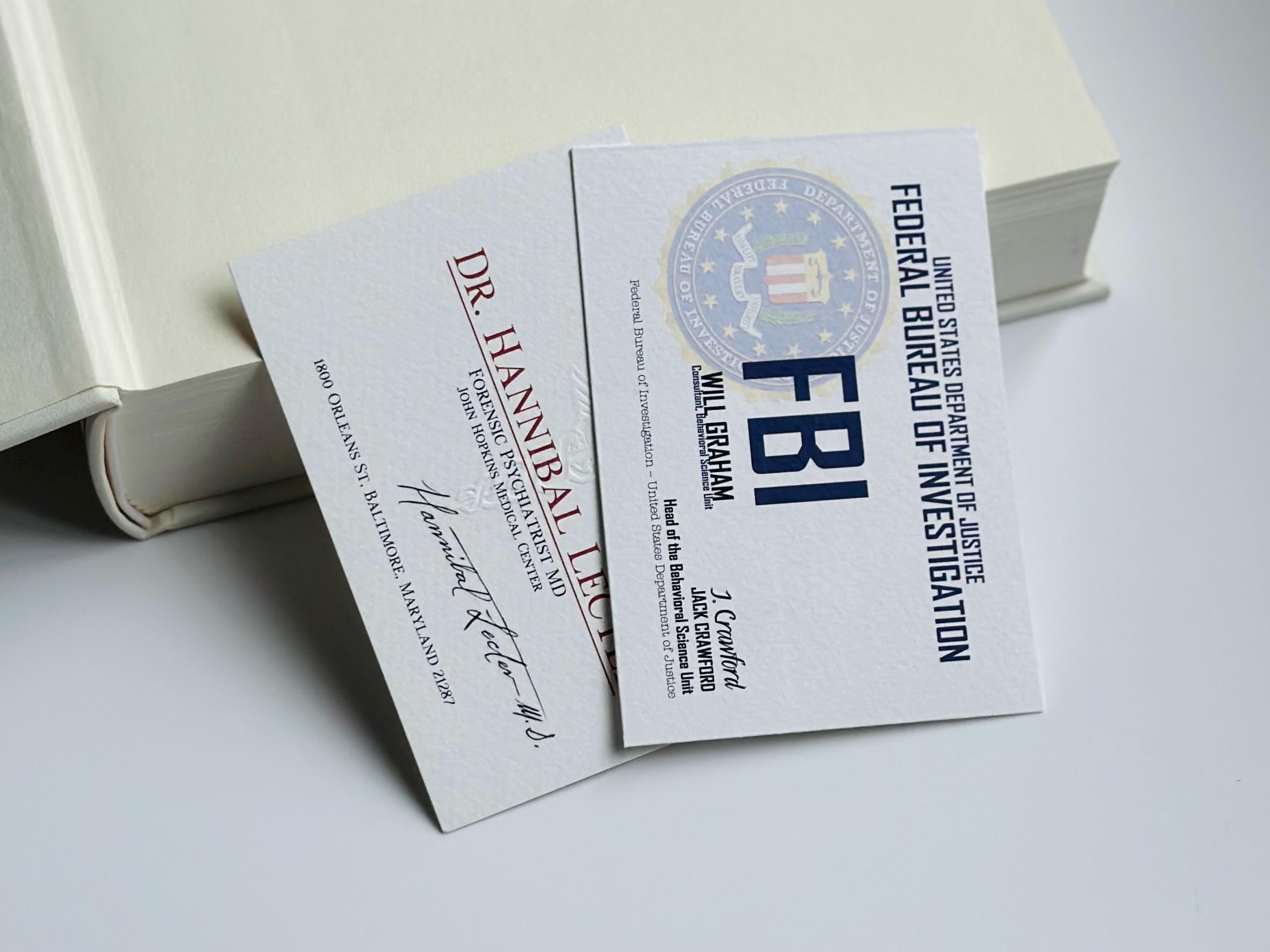 Will Graham FBI Bookmark - Hannibal TV Show, Business Card & Costume ...