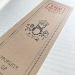 Custom James Bond Bookmark, Bookmarks, Custom Gift, Personalised Gifts ...