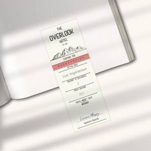 The Shining Bookmark, Stephen King Horror Bookmarks, Overlook Hotel ...