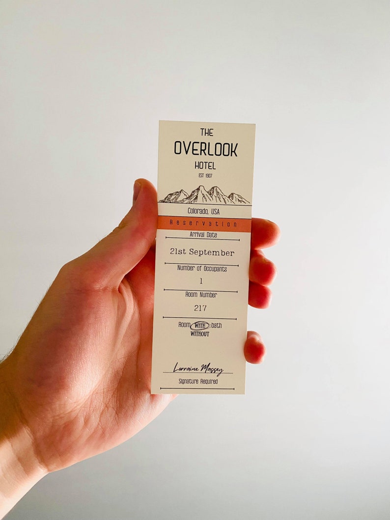 The Shining Bookmark Stephen King Horror Bookmarks Overlook - Etsy