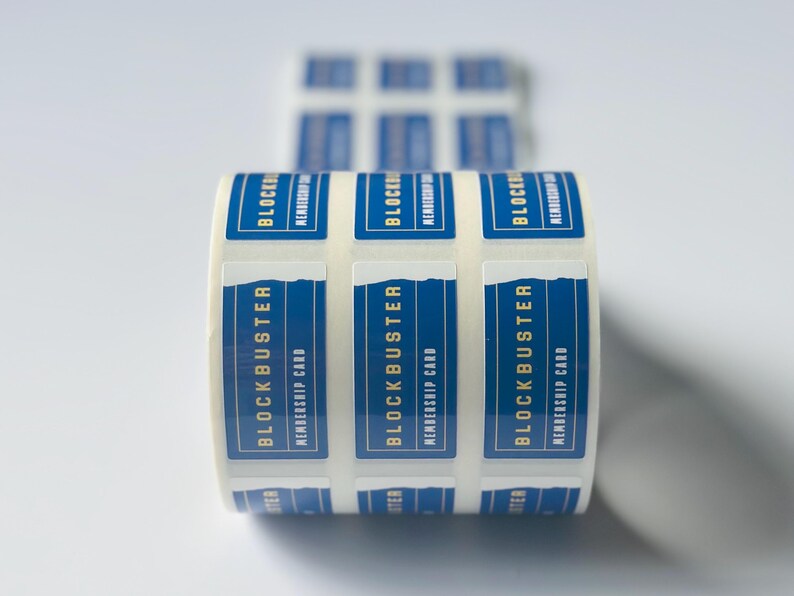 Retro Blockbuster Logo Sticker: 90s Nostalgia Vinyl Decal - Etsy